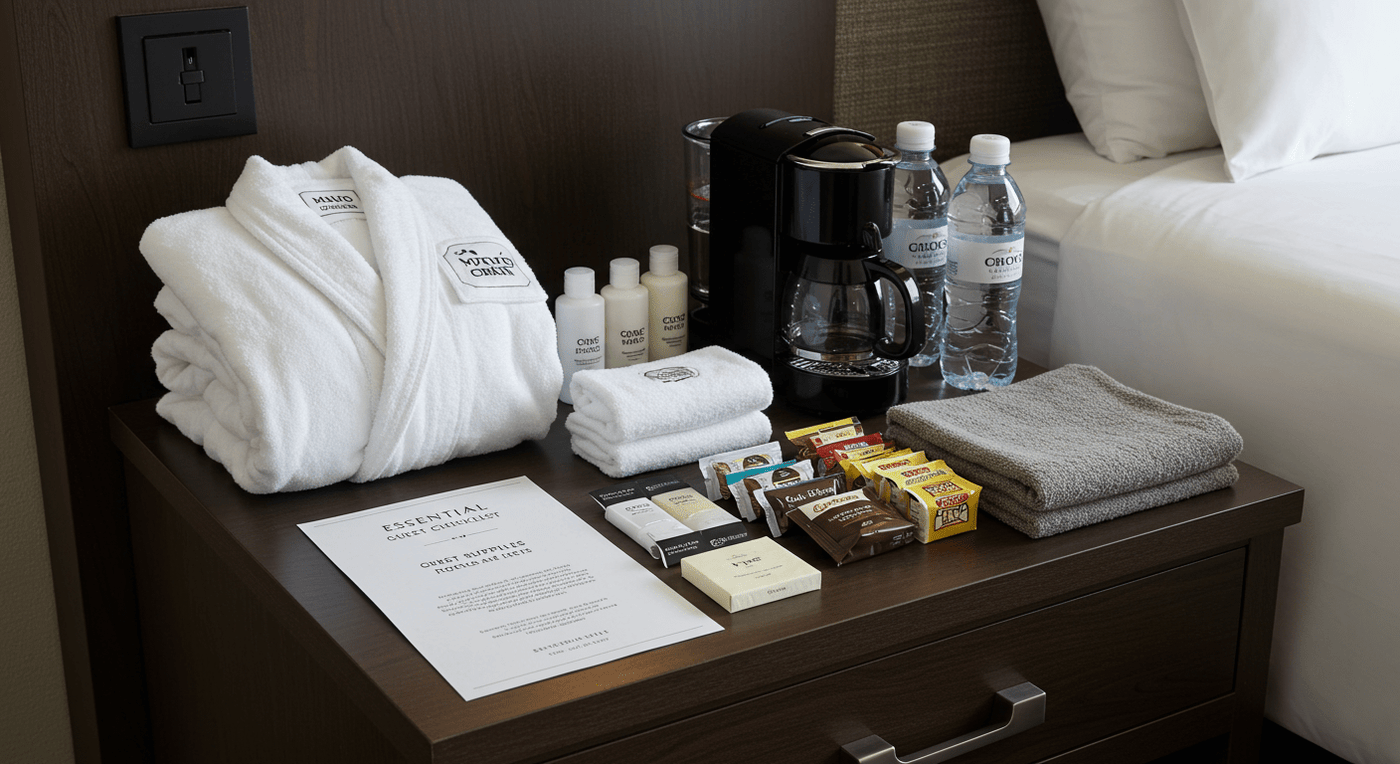 Hotel Room Essentials 2025 | Guest Supplies Checklist – Hotel Items
